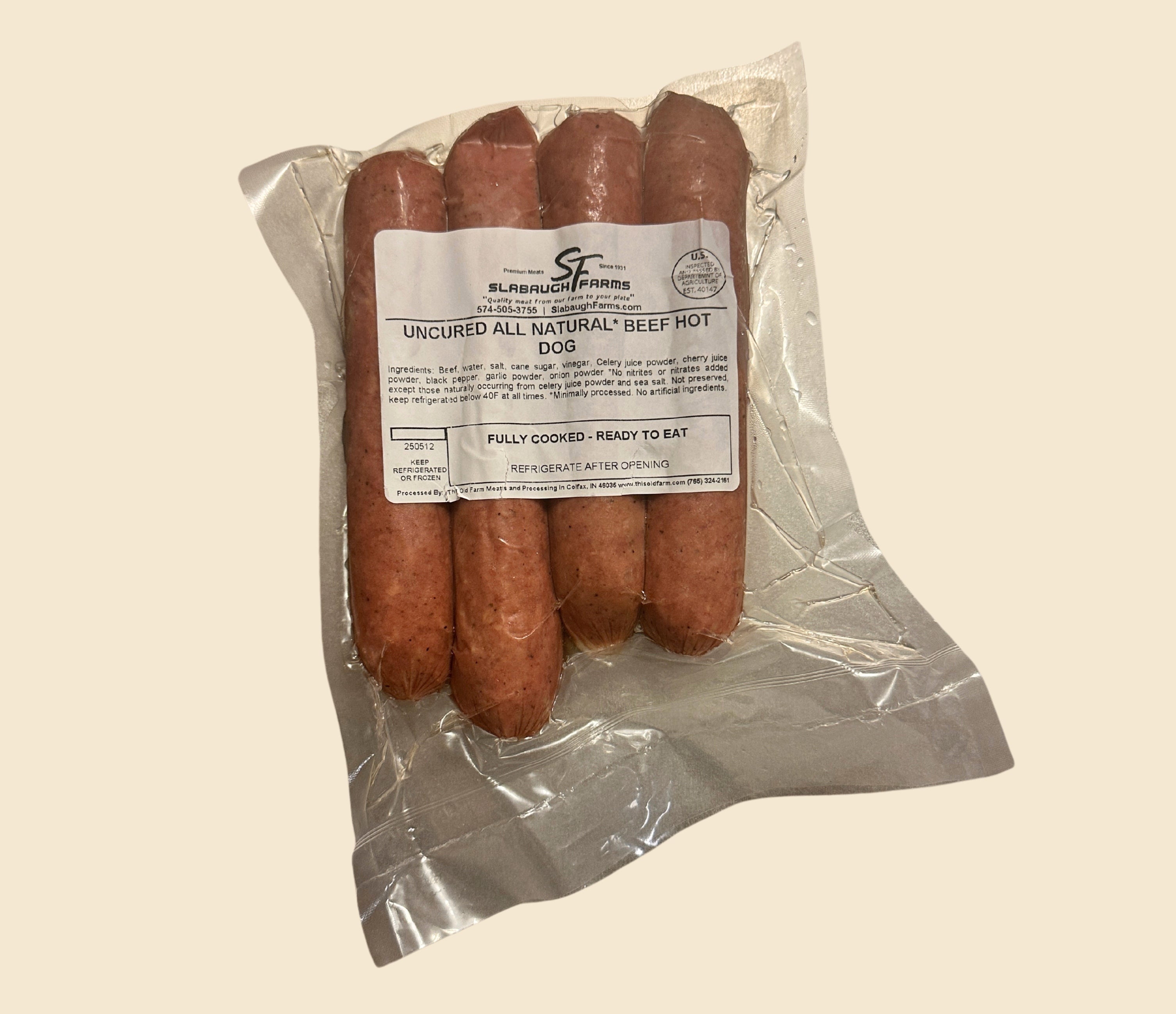 All-Beef Hotdogs - 4 pack – Slabaugh Farms